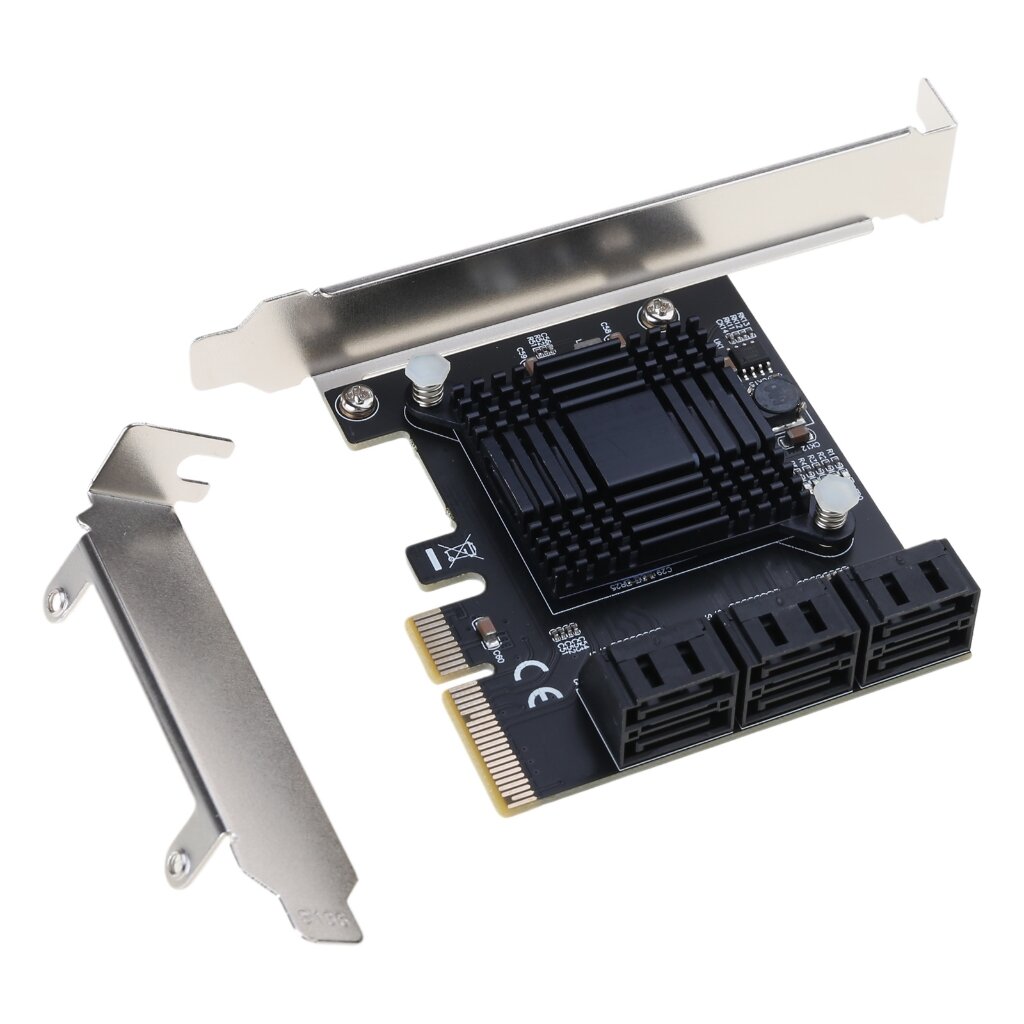 Карта расширения PCI-E от 4X до 6 портов SATA 3.0 Настольная Твердотельная карта компьютера