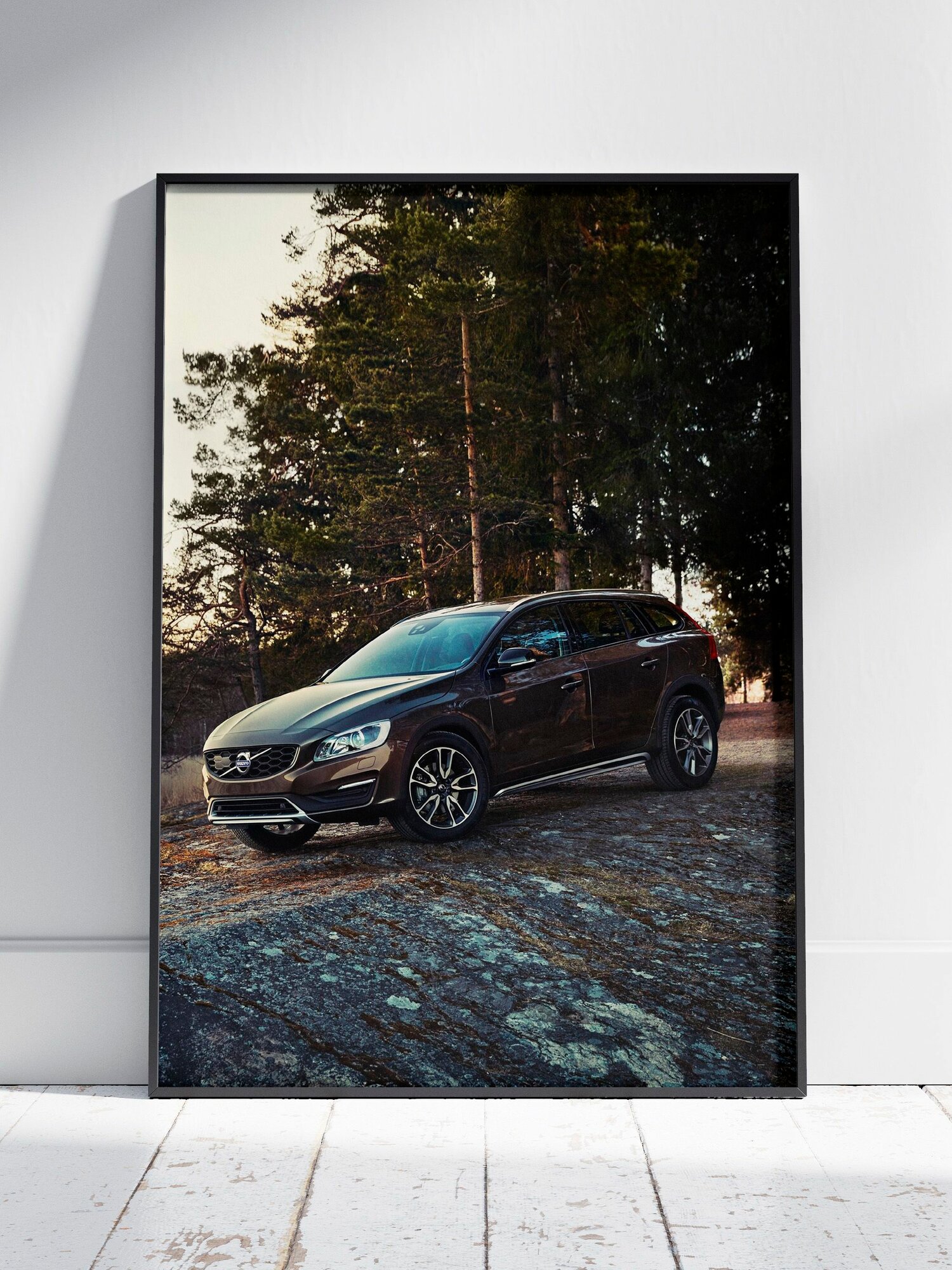 Плакат на стену для интерьера Авто и Мото (Вольво V60 - Volvo V60 2) - Постер по транспорту формата A3 (30x42 см)