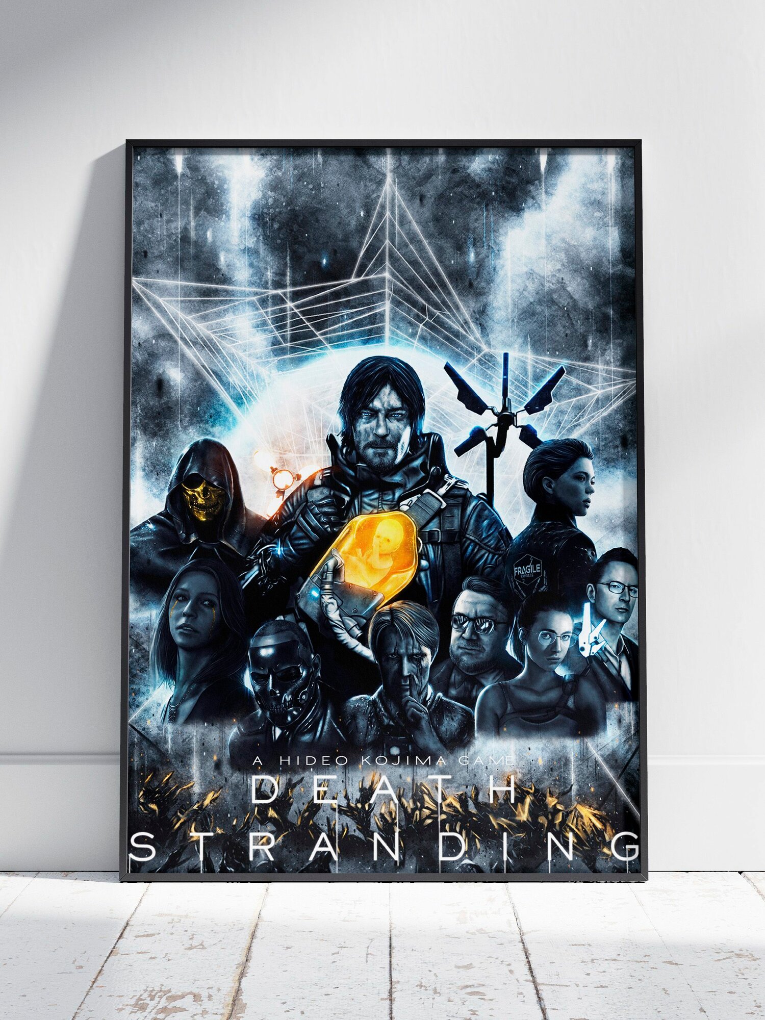 Плакат на стену для интерьера Дед Стрендинг (Death Stranding 3) - Постер по компьютерной игре формата A3 (30x42 см)