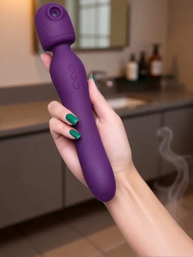 Вибратор многофункциональнный Dual Vibe 2 в 1 фиолетовый, 20 режимов.25 см см