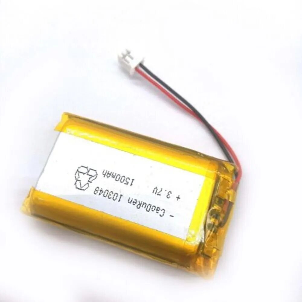 3.7V 1500mAh 103048 LiПолимер Li Литий - ионный полимерный литиевый аккумулятор для JST-PH 2pin 2.0 Подходит для DVD - планшета , Mp4 MP3 GPS - камеры
