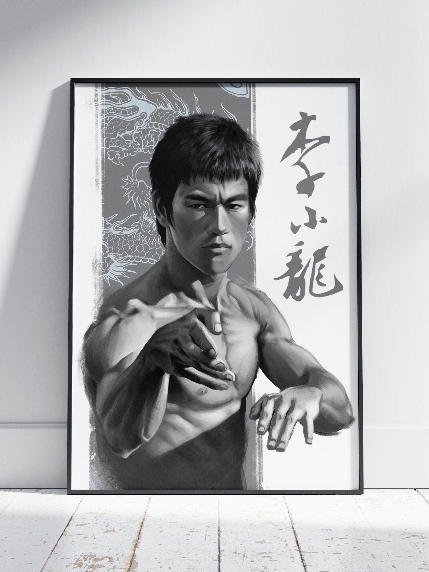 Плакат на стену для интерьера Джит Кун До - Jeet Kune Do (Брюс Ли - Bruce Lee 13) - Постер по спорту и физической активности формата A4 (21x30 см)