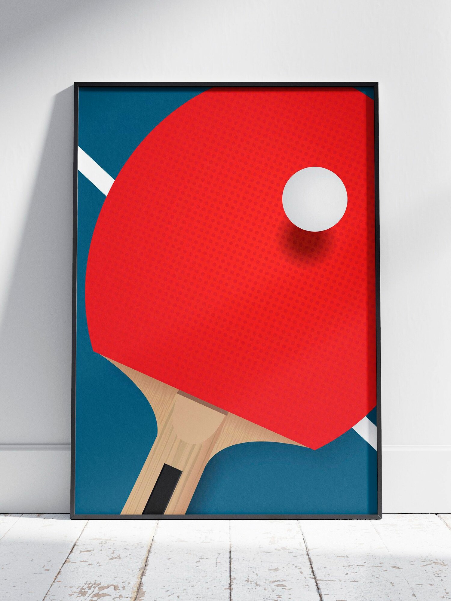 Плакат на стену для интерьера Спорт (Настольный Теннис - Table Tennis 1) - Постер по спорту и физической активности формата A4 (21x30 см)