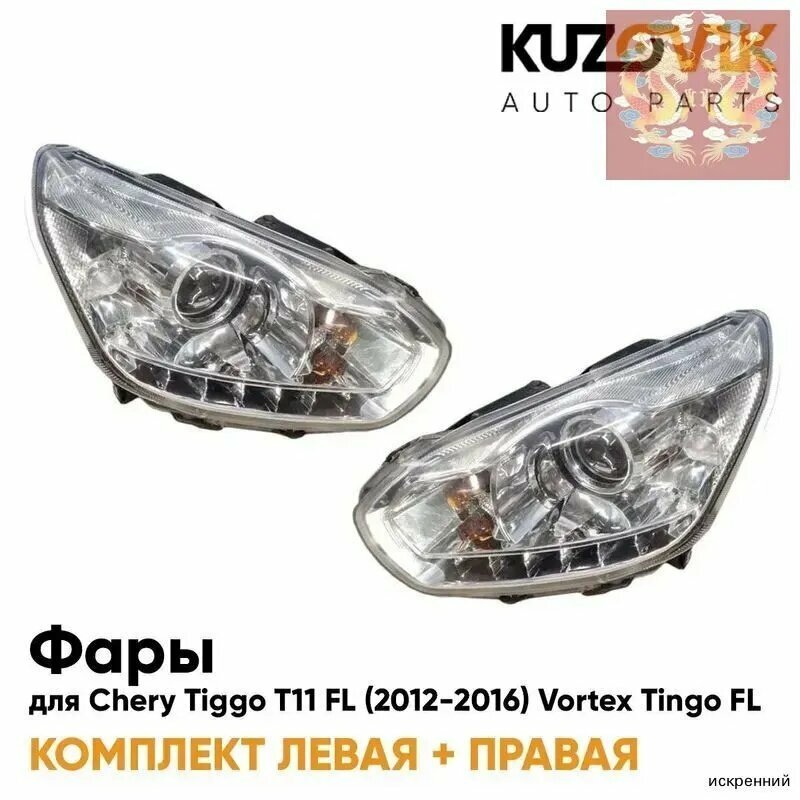 Фары автомобильные, 2 шт, арт. KZVK1500082806 Q