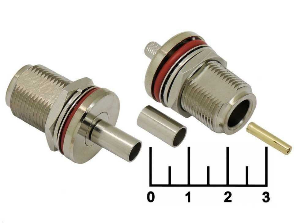 Разъем N гнездо обжимной RG-58 N-231F