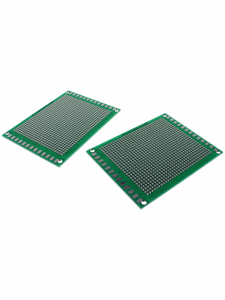 Макетная плата 60*80мм PCB G35 2.54мм (упаковка 2шт) двухсторонняя