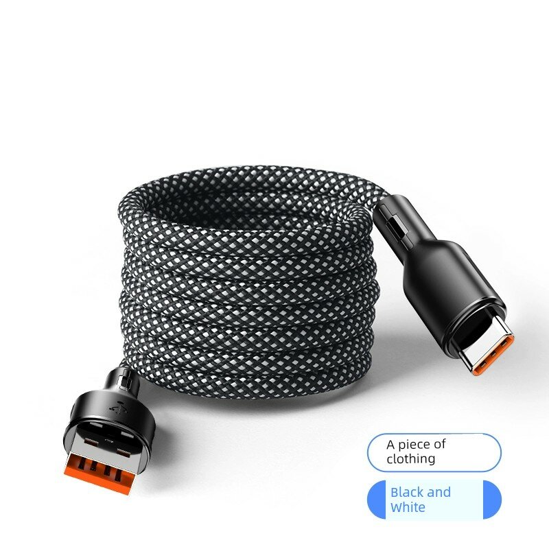 Магнитный кабель Type-C, стандарт USB, длина 2.0м, черный цвет