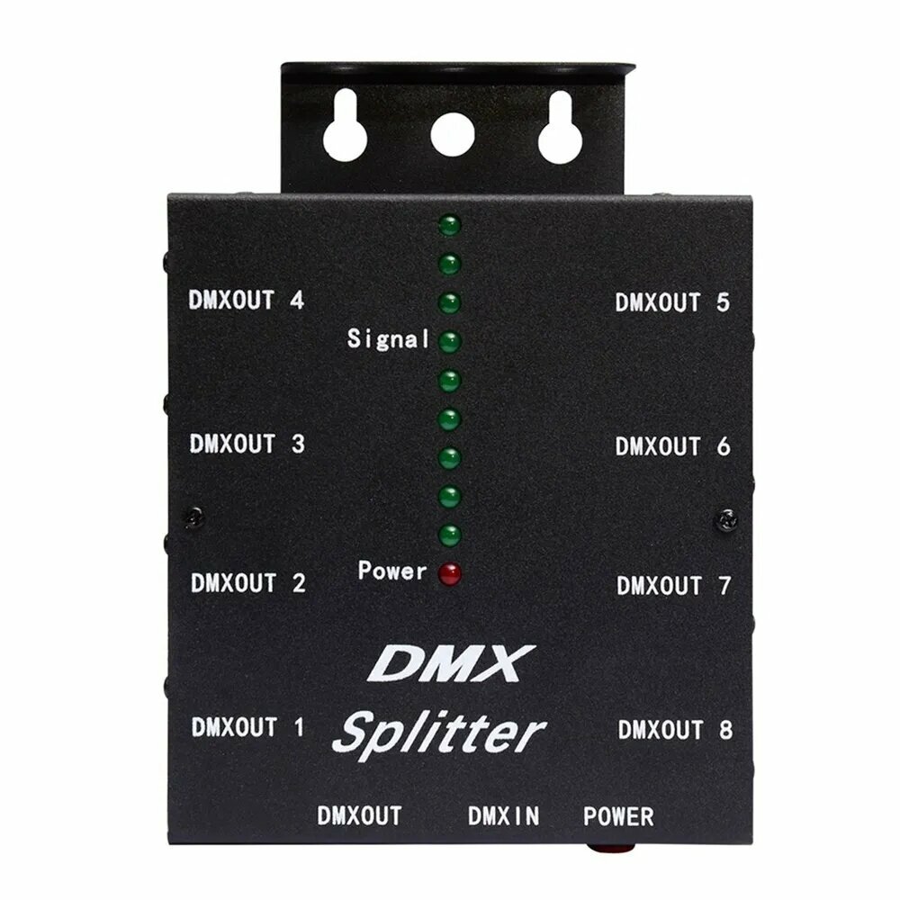 DMX512 Сплиттер 8 портов Каналы Изолированный 3Pin Оптический EU Plug