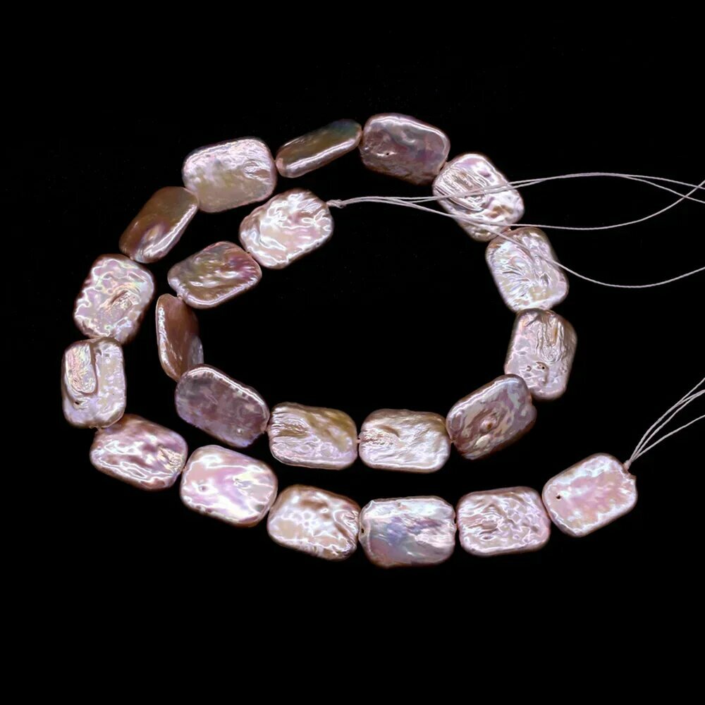 Пресноводный жемчуг бисер барокко 15x18mm