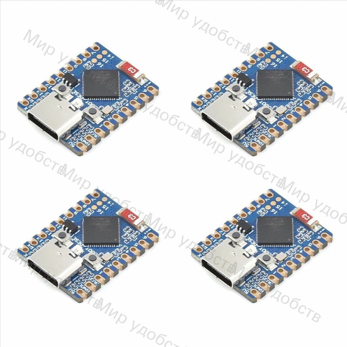 4 шт. ESP32-S3 Zero BT 5.0, миниатюрная плата для разработки, без пайки, с USB-C разъемом, для IoT проектов