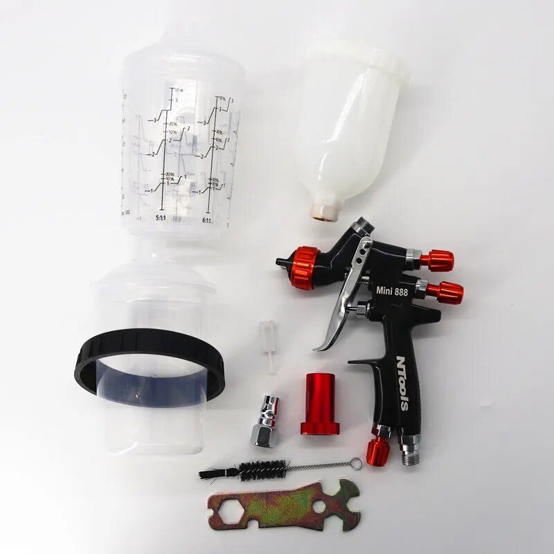Мини-краскопульт NTOOLS HVLP 1.2 мм, 250cc/400cc PPS