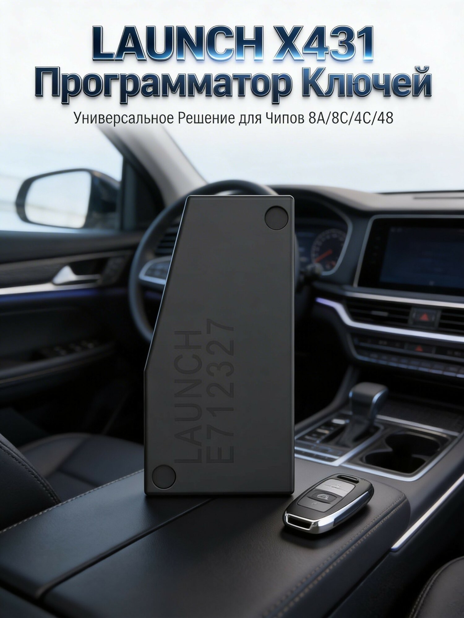 LAUNCH X431 программатор, Super Chip для программируемых автомобильных ключей с поддержкой чипов 8A 8C 4C 48