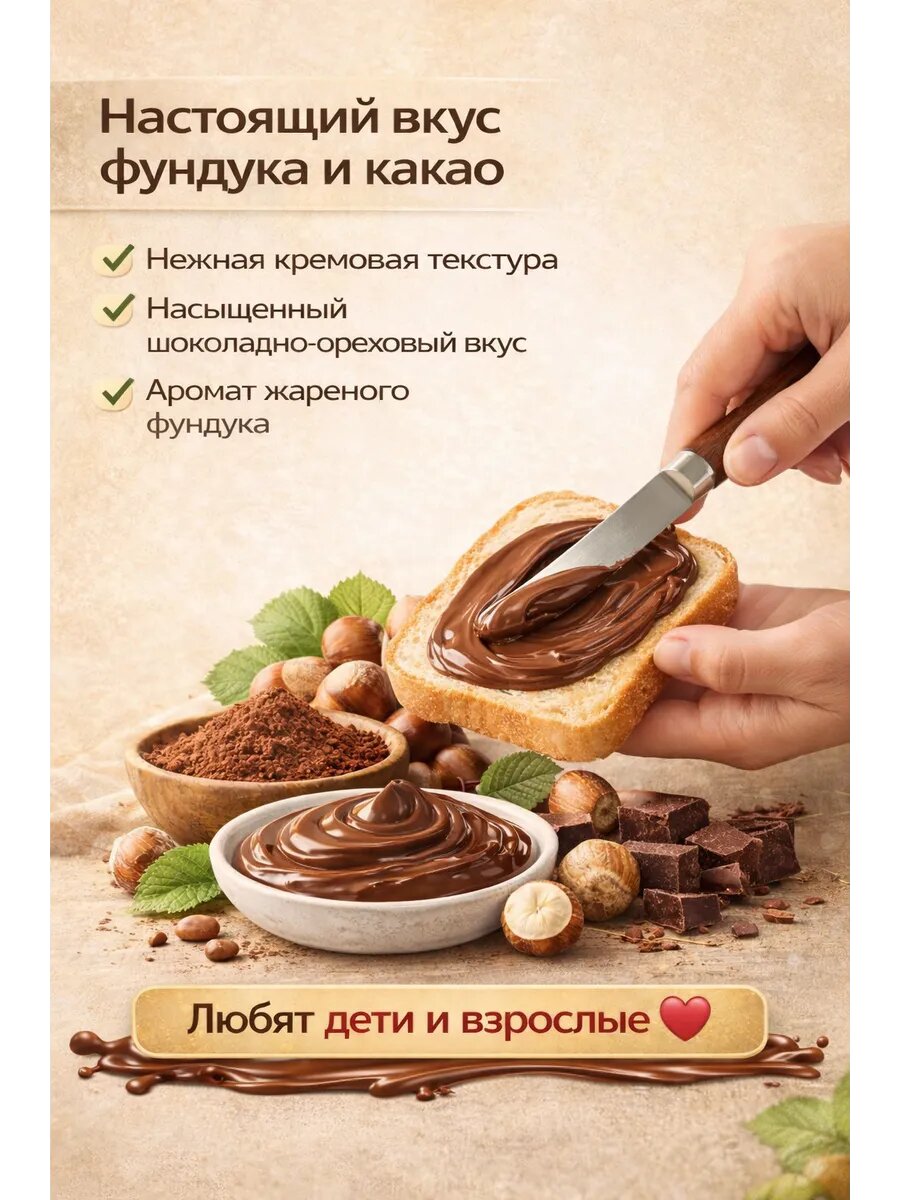 Шоколадная паста Нутелла Mini - набор 7 шт. Шоколадно-ореховая паста Nutella