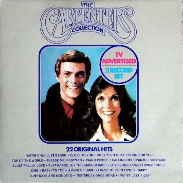 CARPENTERS - The Carpenters Collection, NM/EX, (2LP, Сборник, Canada, 1978г.) Винтажная Виниловая Пластинка