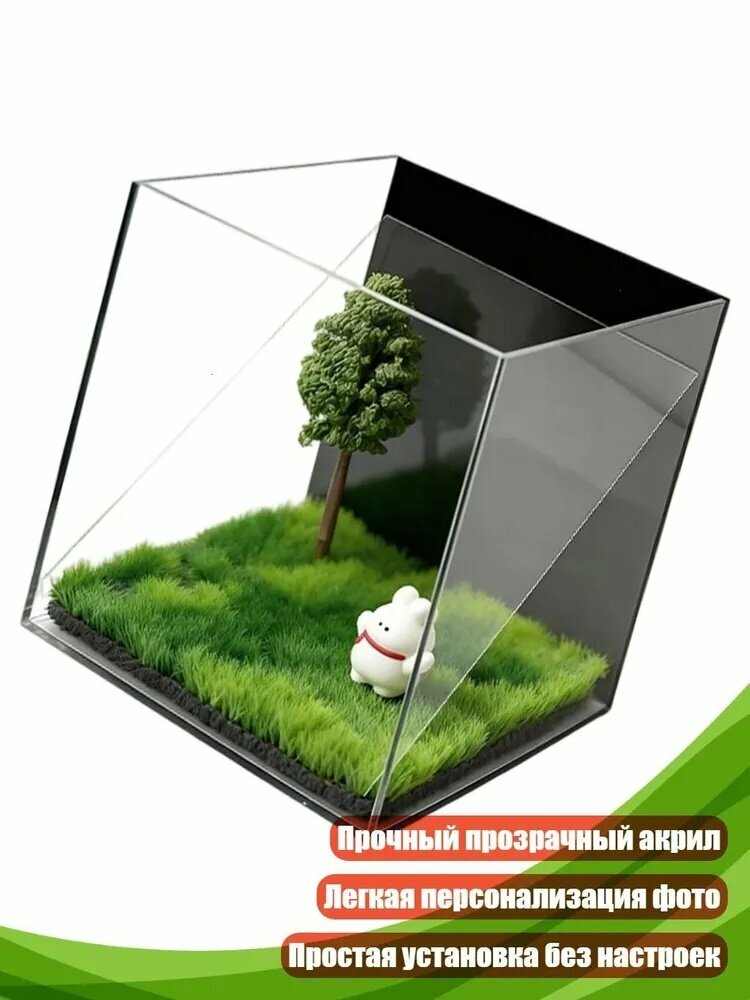 Мемориальный бокс с голограммой для питомца, - 1