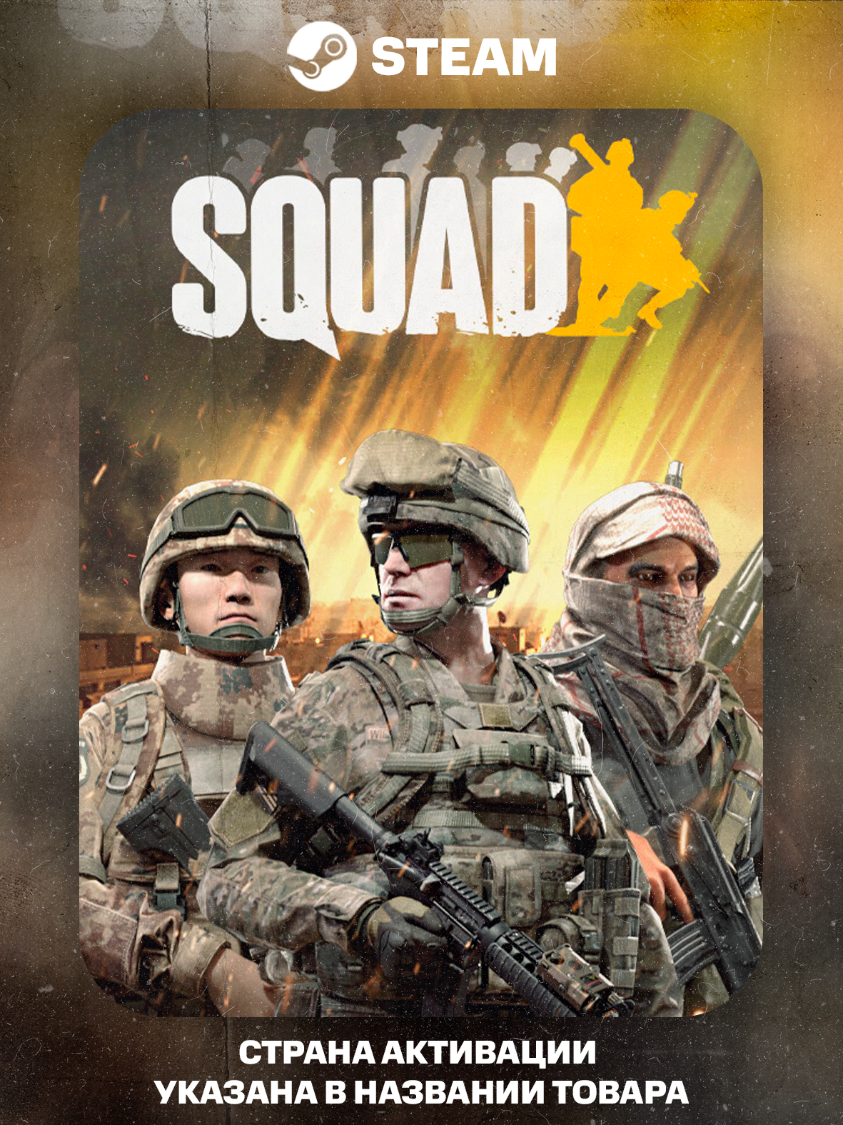 Игра Squad Standard Edition Подарок для Аккаунта Steam PC (ПК) | Страна Активации Россия | Автовыдача