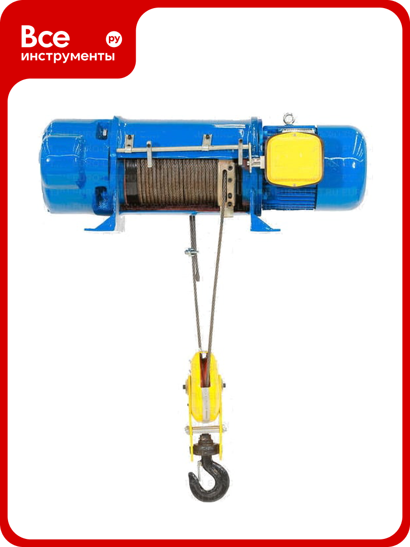 Таль электрическая стационарная TOR ТЭК (CD) PRO г/п 5,0 т, 12 м, на лапах 1042392