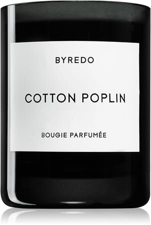 Свеча Byredo Cotton Poplin, унисекс, 240 г, белыи