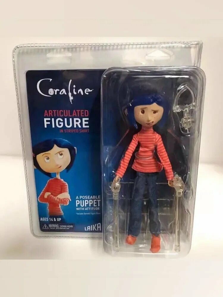 Подвижная фигурка кукла Коралина - Coraline in Star Sweater Doll