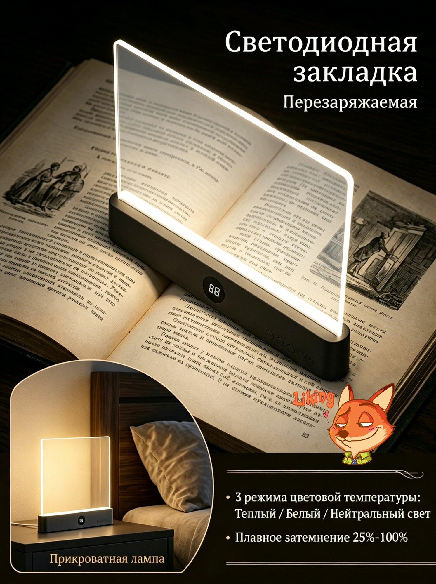 Liking Закладка 18.5 см, 1 шт.