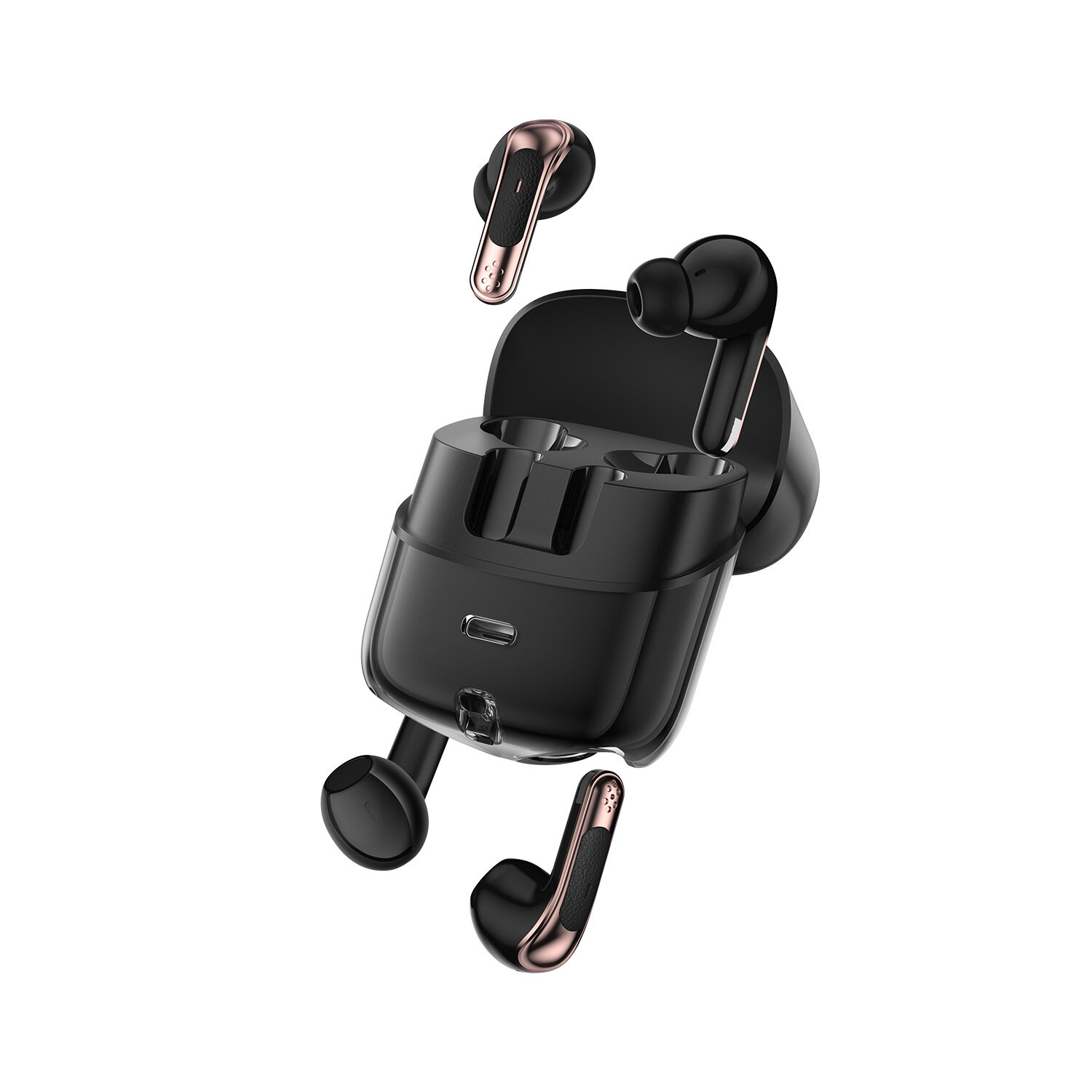 Беспроводные Bluetooth-наушники, 4 шт / 2 пары, стереозвук, для спорта и игр, универсальное использование