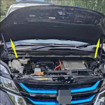 Газовые упоры капота для Nissan Serena для Landy C27 2016-2022 "Амортизаторы" Ниссан Серена Сузуки Лэнди С27 2 шт Автозапчасти