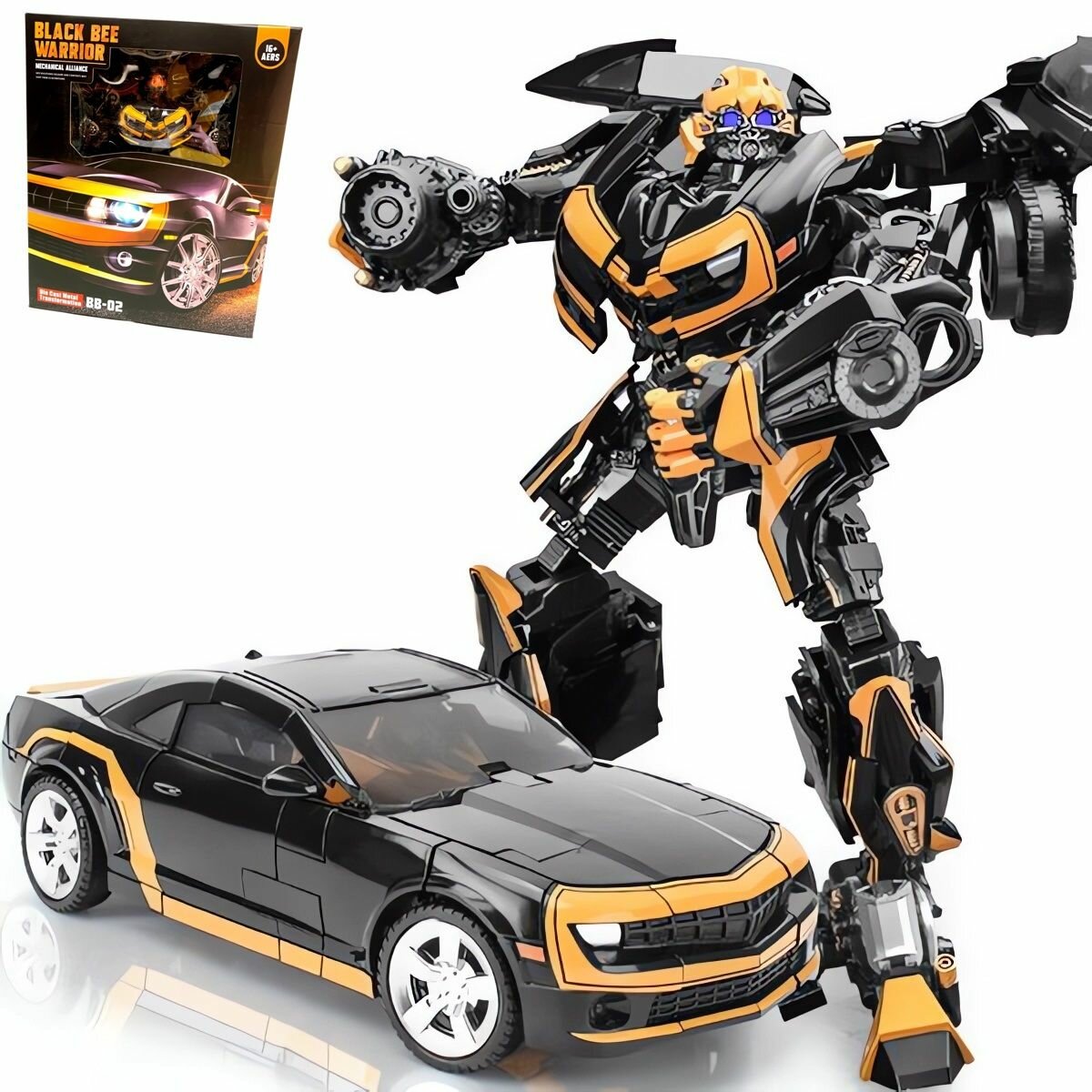 Коллекционный премиальный трансформер "Бамблби" (Black Bee Warrior, 30 см) новая модель "Камаро"