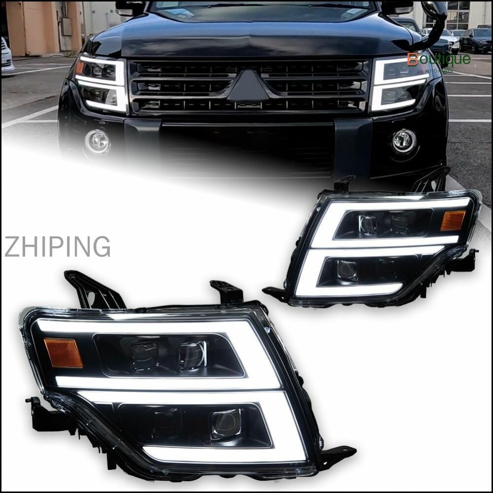 LED фара для Mitsubishi Pajero Q AKDV97 AOKEDING 12В диодная фара диаметр 3 дюйма тюнинг замена штатной фары DOT