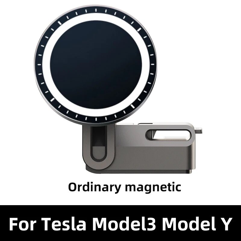Крепление TEEQ Для Телефона MagSafe, Универсальное, Регулируемое, Поворотное, С Беспроводной Зарядкой Для Tesla Model 3/Y, Че.