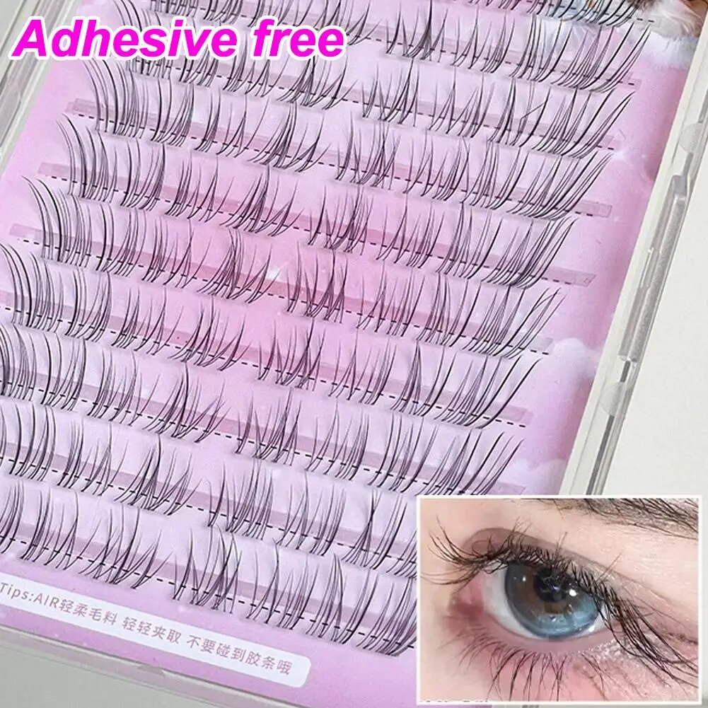 Накладные ресницы лисий стиль, Adhesive free