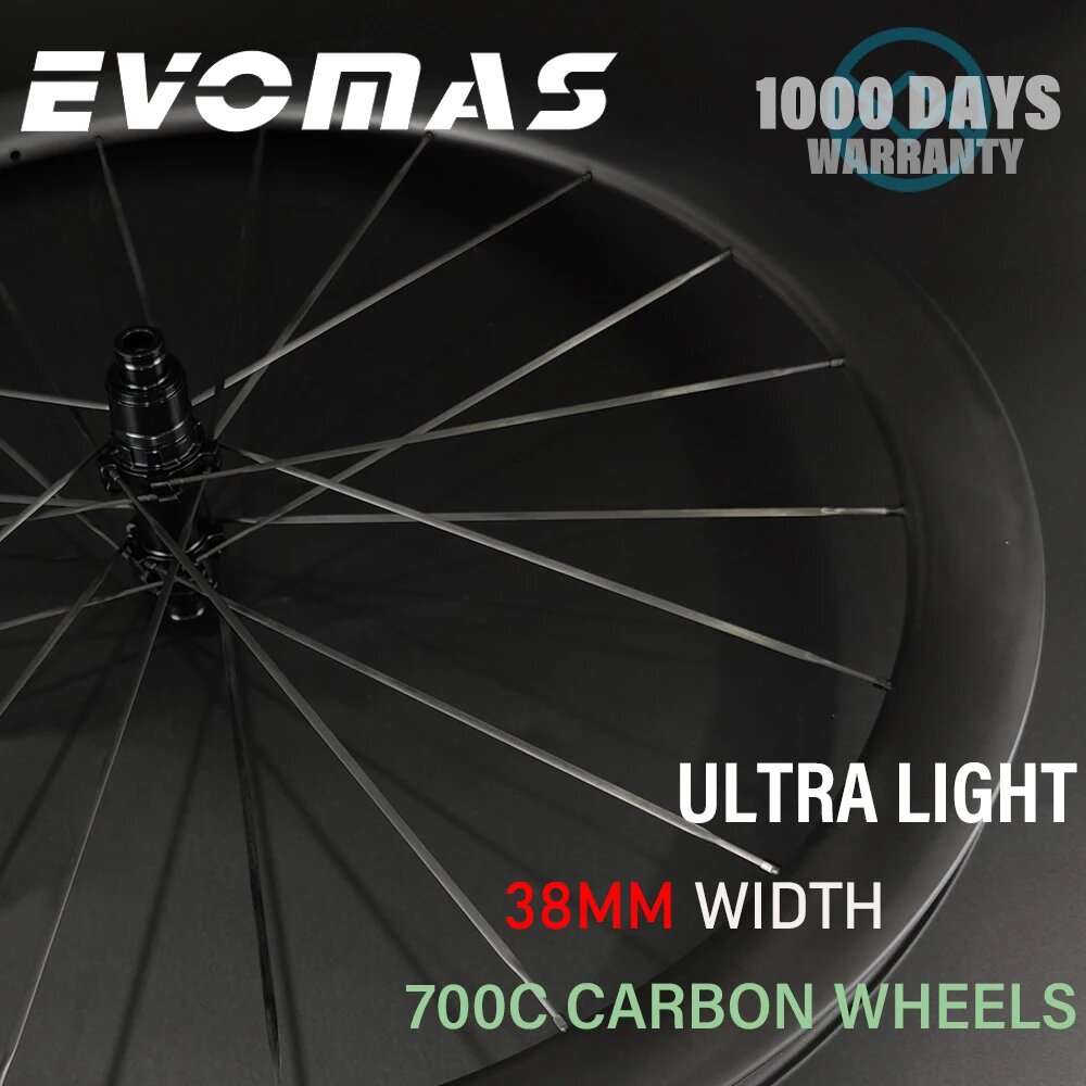 EVOMAS R270 Колеса карбоновые 700C, 54mm Deep, UD Glossy