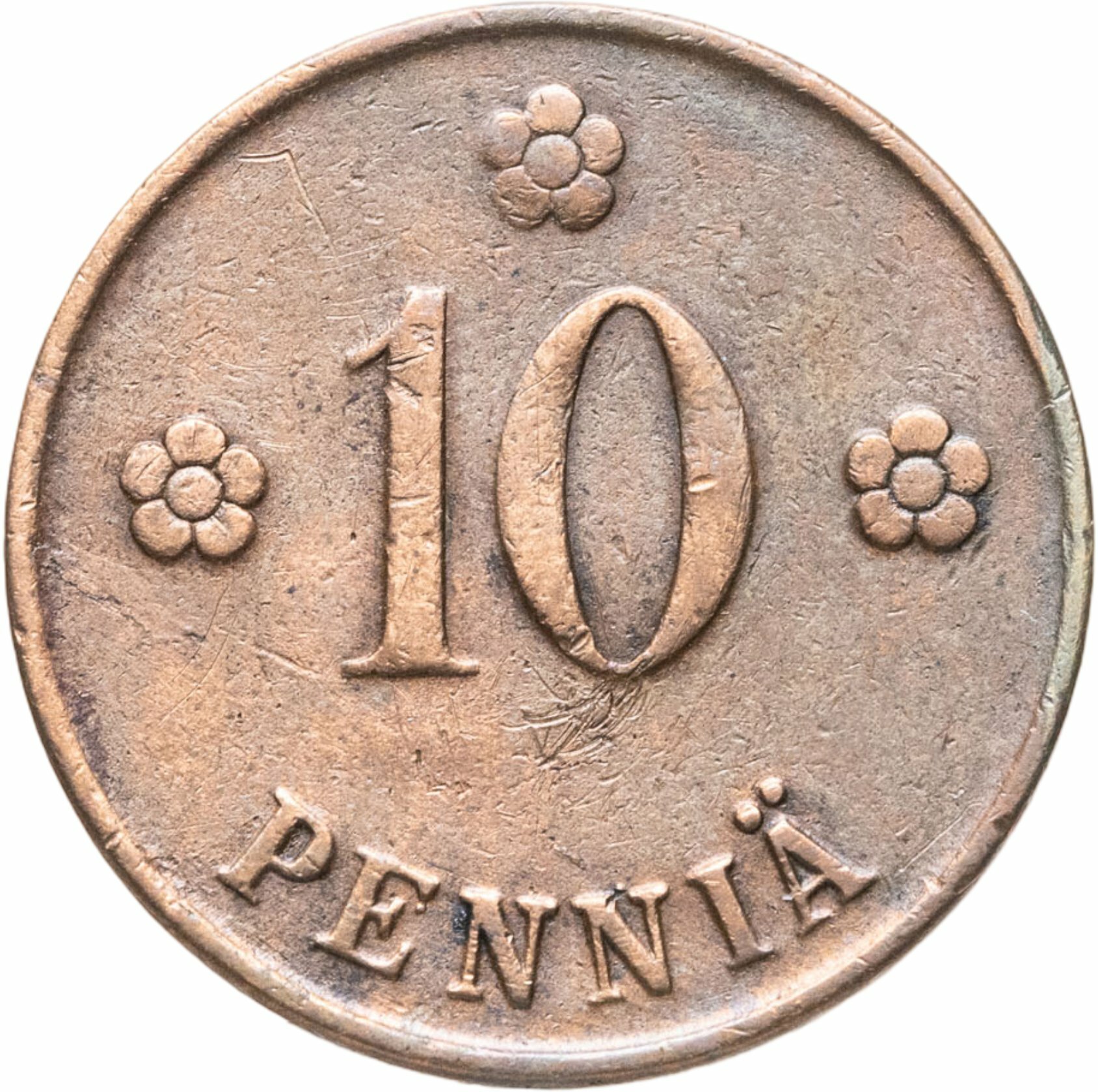 Финляндия 10 пенни (pennia) 1922