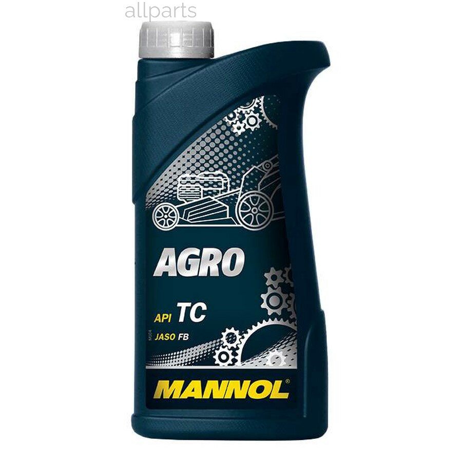 MANNOL 1435 Масло моторное для 2Т двигателей садового оборудования 7206 MANNOL AGRO 1 л. 1435