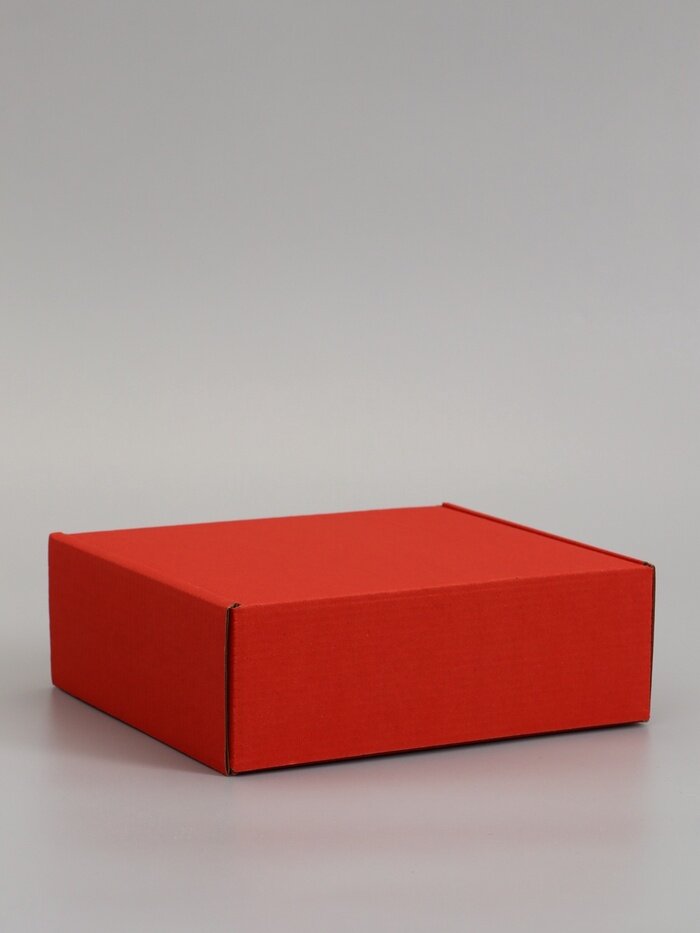Коробка самосборная, красная, 22,5 х 21 х 7 см 10989373