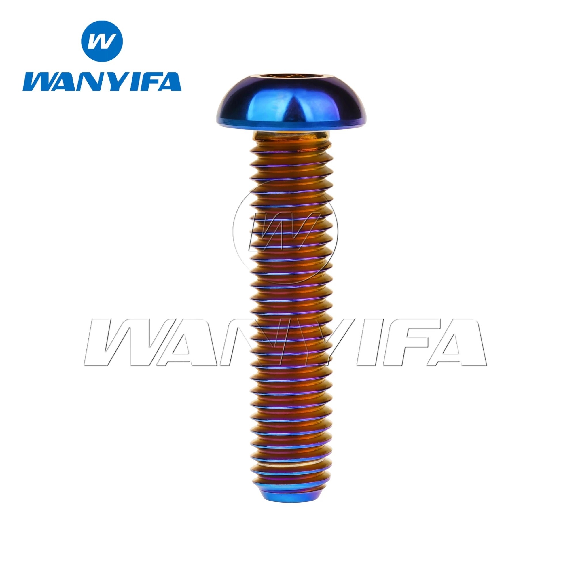 Титановый болт Wanyifa M4x12mm Burn Blue