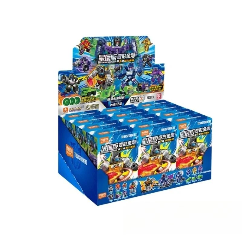 Трансформеры BLOKEES Defenoer, Синий, Random 12pcs