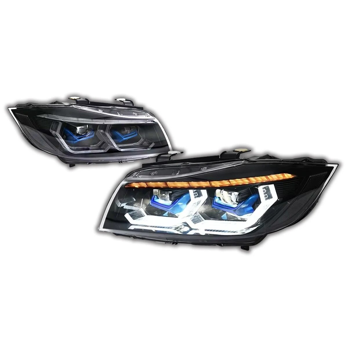 Фары TYPY для BMW 3 серии 2005-2012 E90 RGB светодиодные прожекторные фары дневные ходовые огни автомобильные аксессуары
