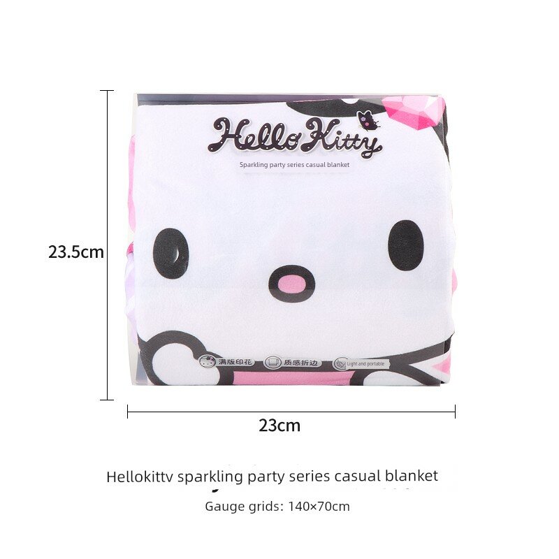 Плед Miniso Hello Kitty из серии Sparkling Party, повседневный плед Hello Kitty, плед для сна Плед в стиле «Hello Kitty
