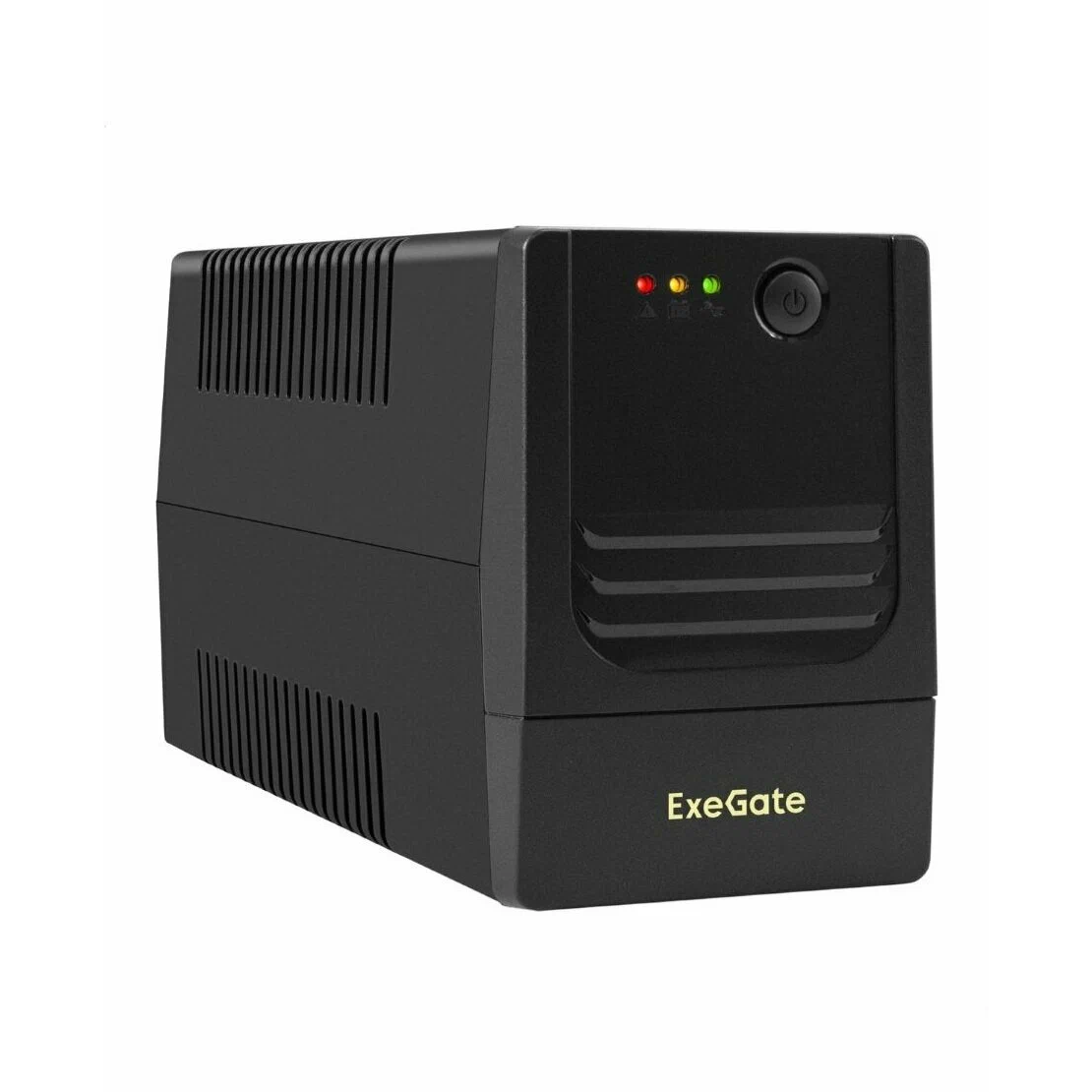 ИБП ExeGate Power NB-500. LED. AVR.2SH. USB (500VA/300W, LED, AVR, 2*Schuko, USB, батарея 12V 4.5Ah) черный