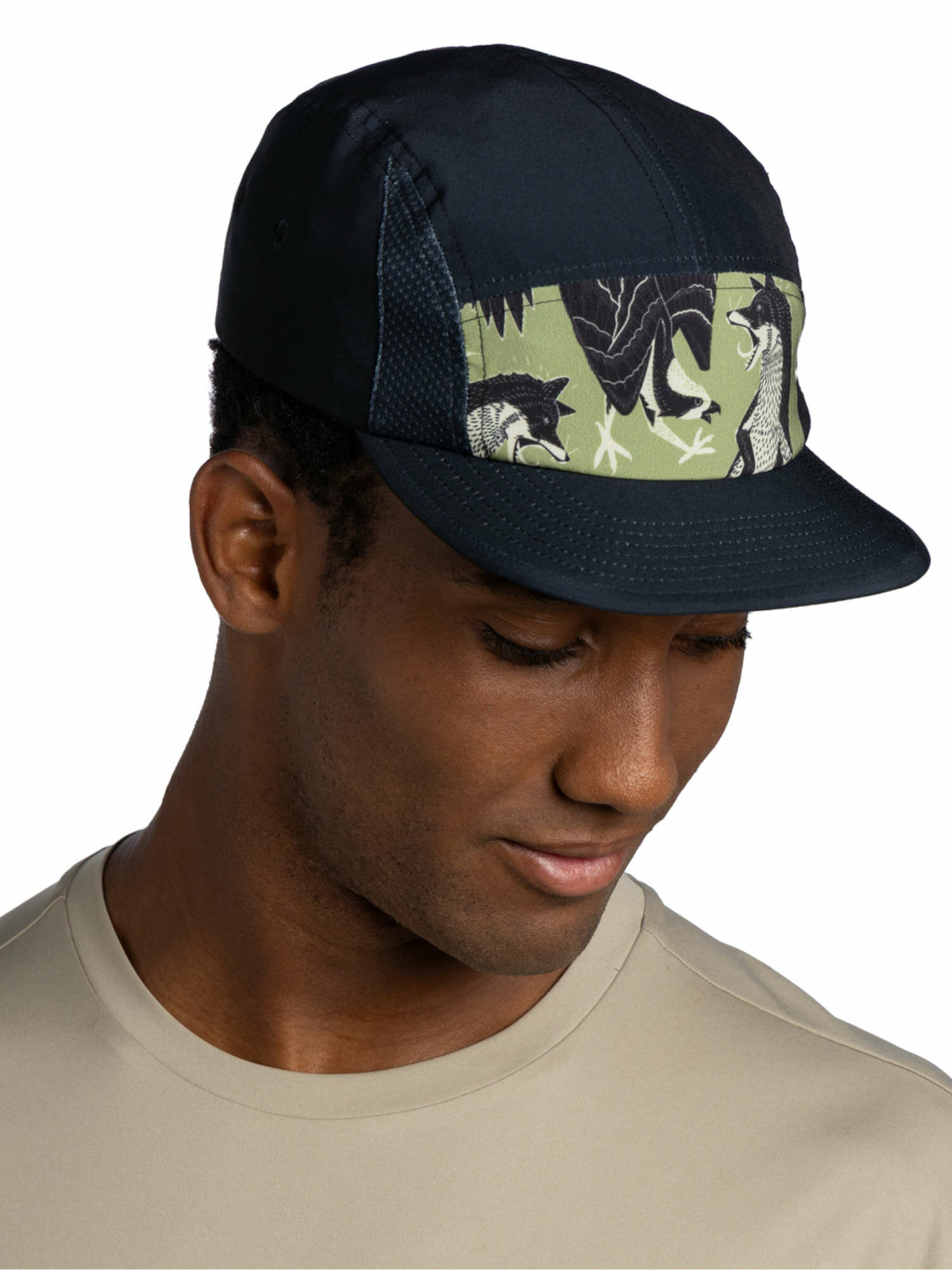 Кепка Buff 5 panel go cap для взрослых и детей, размер S-M, черный — фото 1