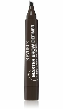 Карандаш для бровей Revuele Master Brow Definer 4 Tips Eyebrow Pencil, темный, 2,2 мл