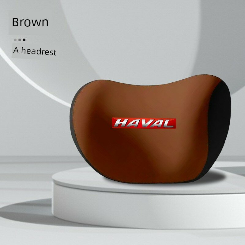 Премиум подушка для шеи с пеной памяти для автомобилей Haval H6, M6, F7X - бежевая, 1 шт. удобная автомобильная подушка