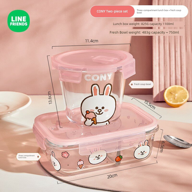 Ланч-боксы Taobao, разные объемы, с отделениями, для переноски, для Кони и Буревого медведя