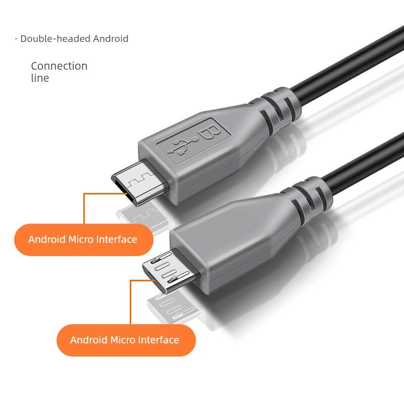 25 см кабель для Android Micro USB к Micro USB совместимый с телефонами Huawei Xiaomi OPPO Samsung аксессуары для