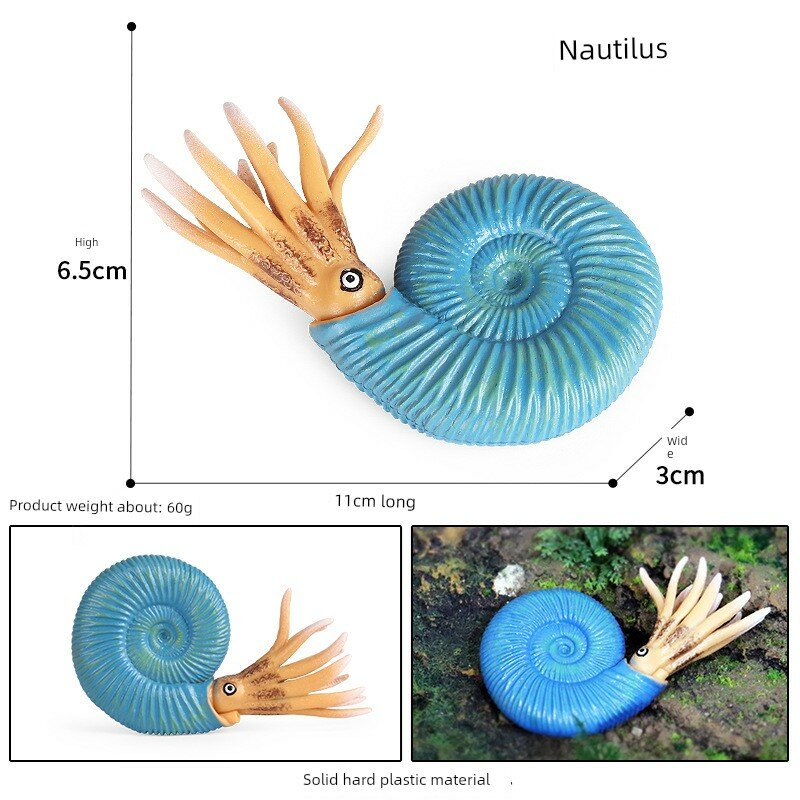 Синяя модель наутилуса для исследования океана