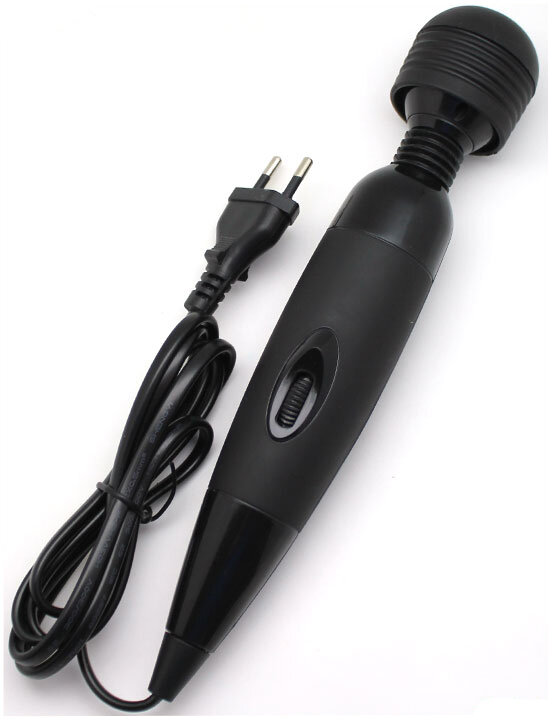 Сверхмощный Вибратор Wand Eroticon, 25 см - черный