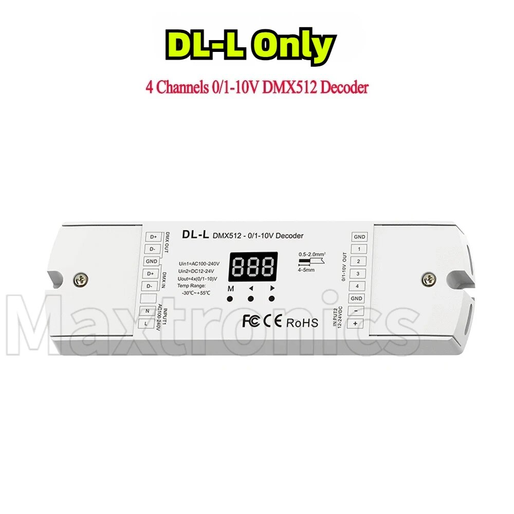 SAGE LU MEI DMX512-4CH 0-10V декодер DL-L