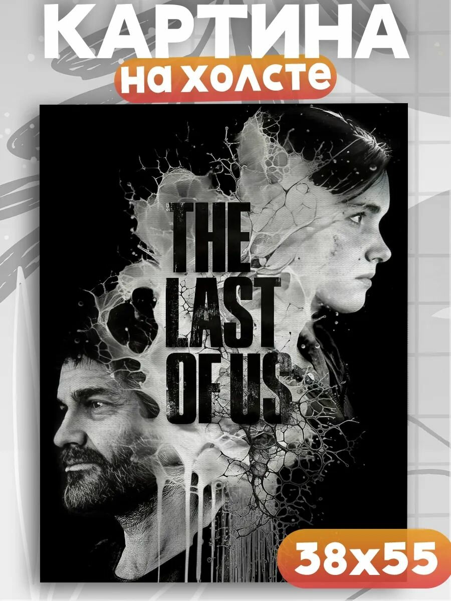 Картина на стену The last of us, на подрамнике, 1шт, 55х38 размер.