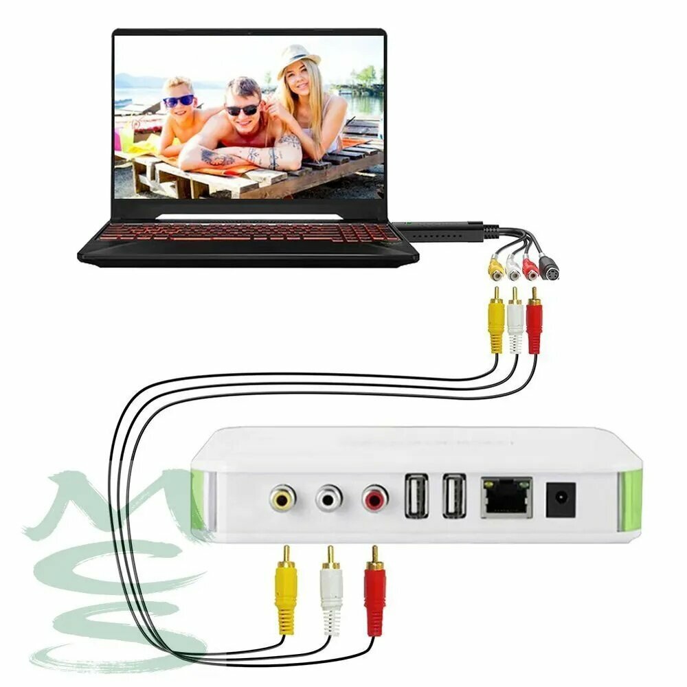 USB-видеозахватная карта для AV-устройств (RCA, S-Video), поддержка NTSC/PAL