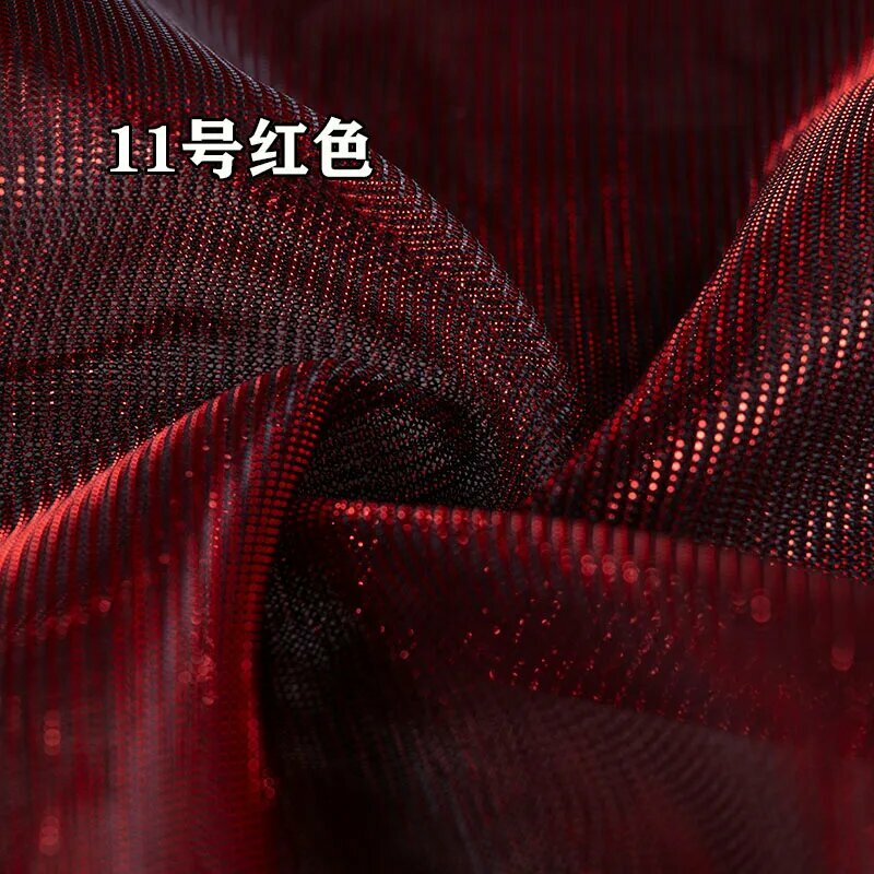 Блестящая ткань 11 red, 1 метр